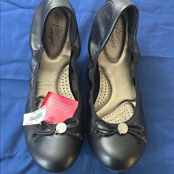 dexflex comfort | Shoes | Dexflex Comfort Black Ballet Flats With Bow ...